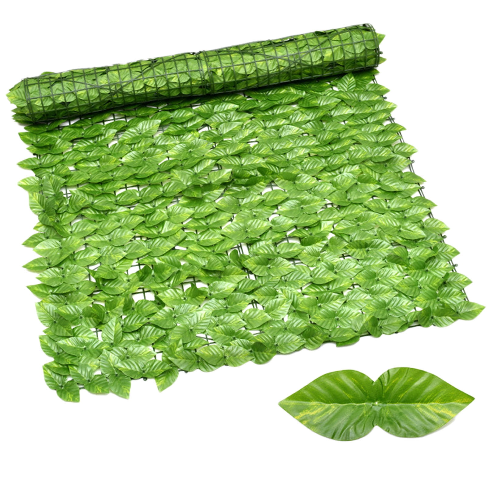 Leojiow Outdoor Garden 19.68 Inch Hedge Leaves Privacy Fence Wall ...