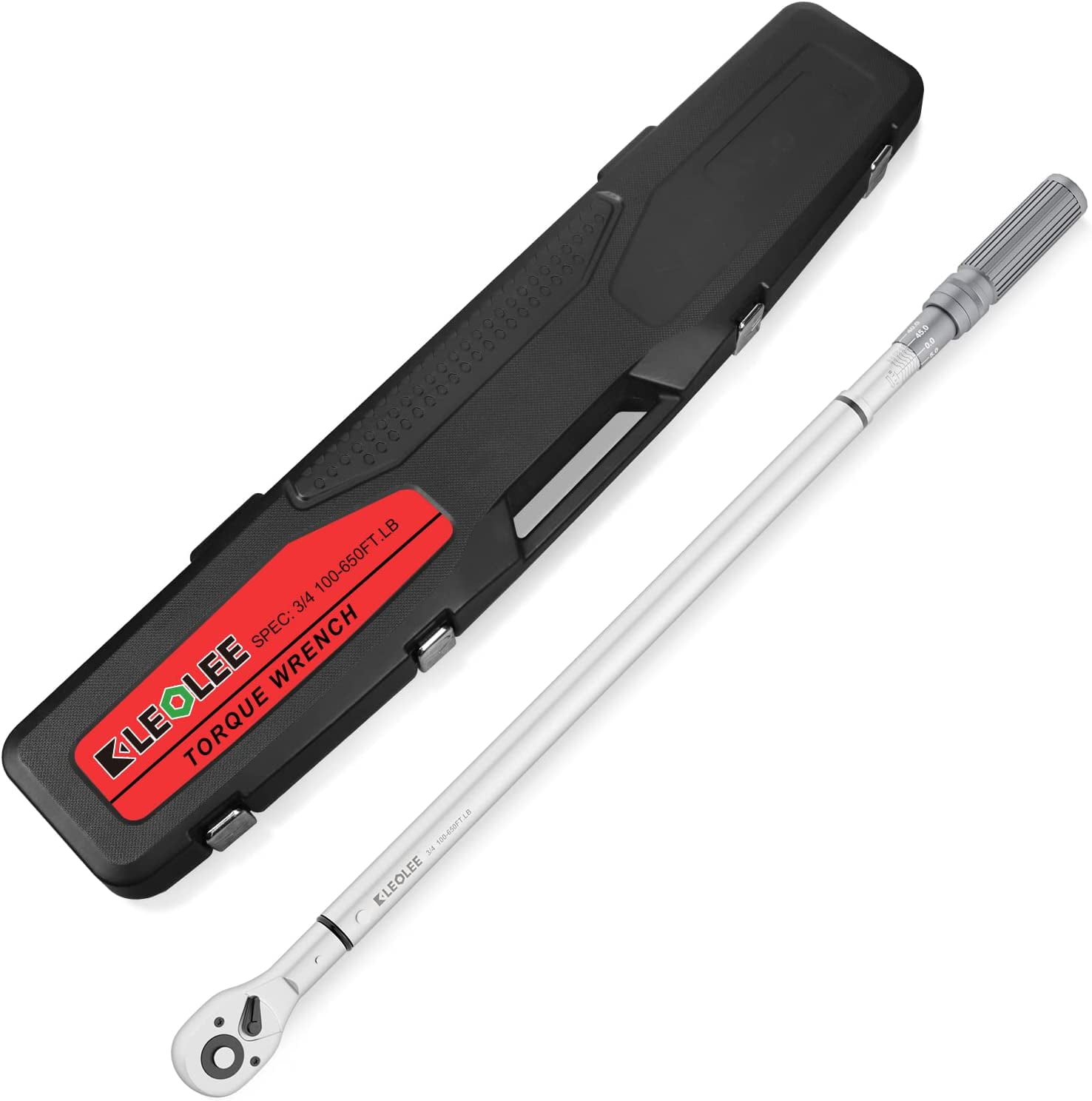 Leolee Torque Wrench 3/4-Inch Drive 100-650 ft-lbs/135-880Nm ...