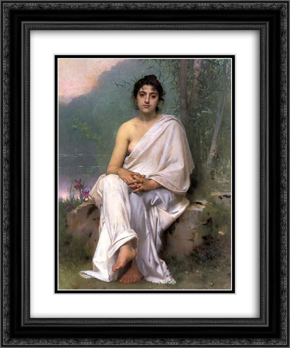 Leon Bazile Perrault 2x Matted 20x24 Black Ornate Framed Art Print ...