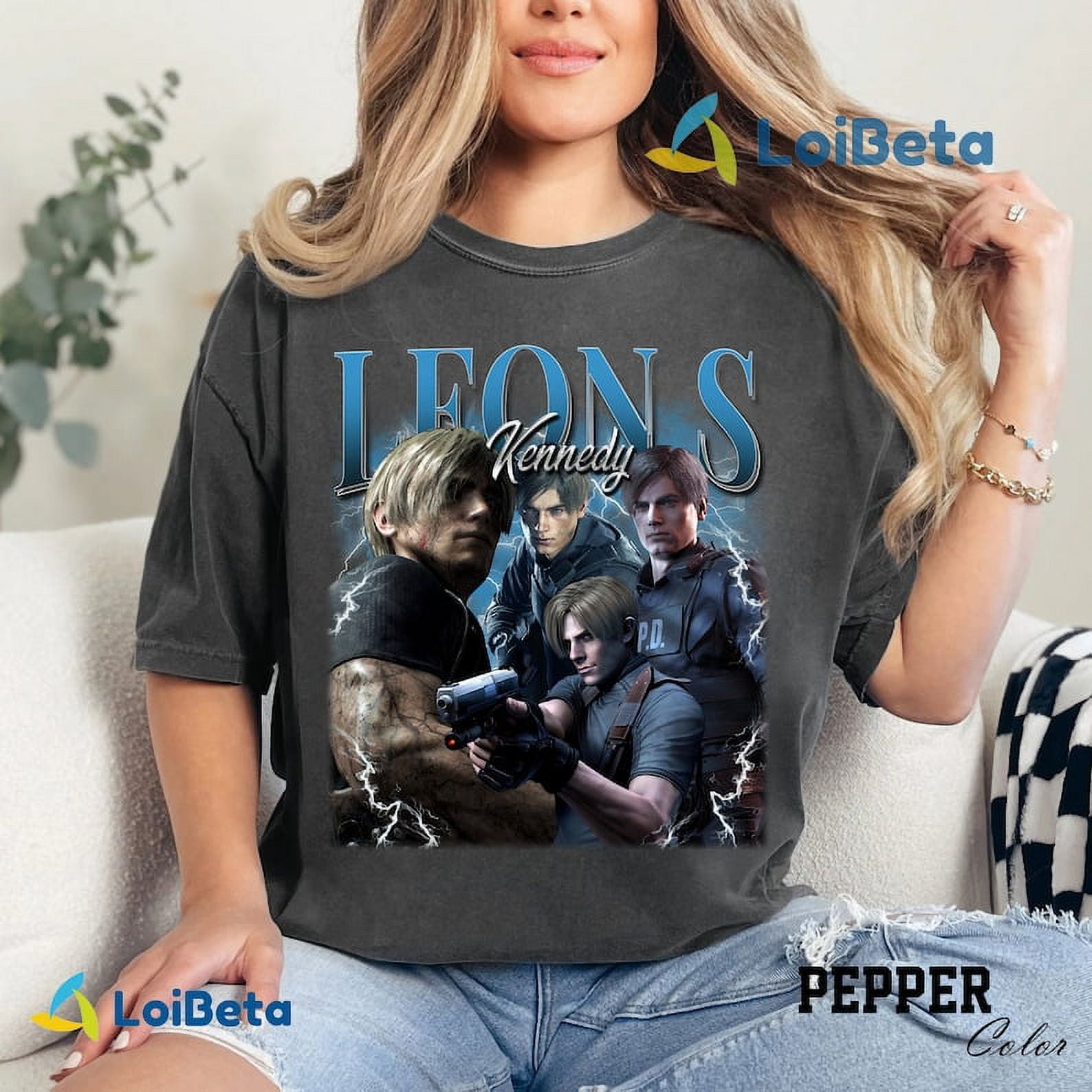 Leon Kennedy Shirt, Leon S. Kennedy Vintage T-Shirt, Leon Kennedy ...