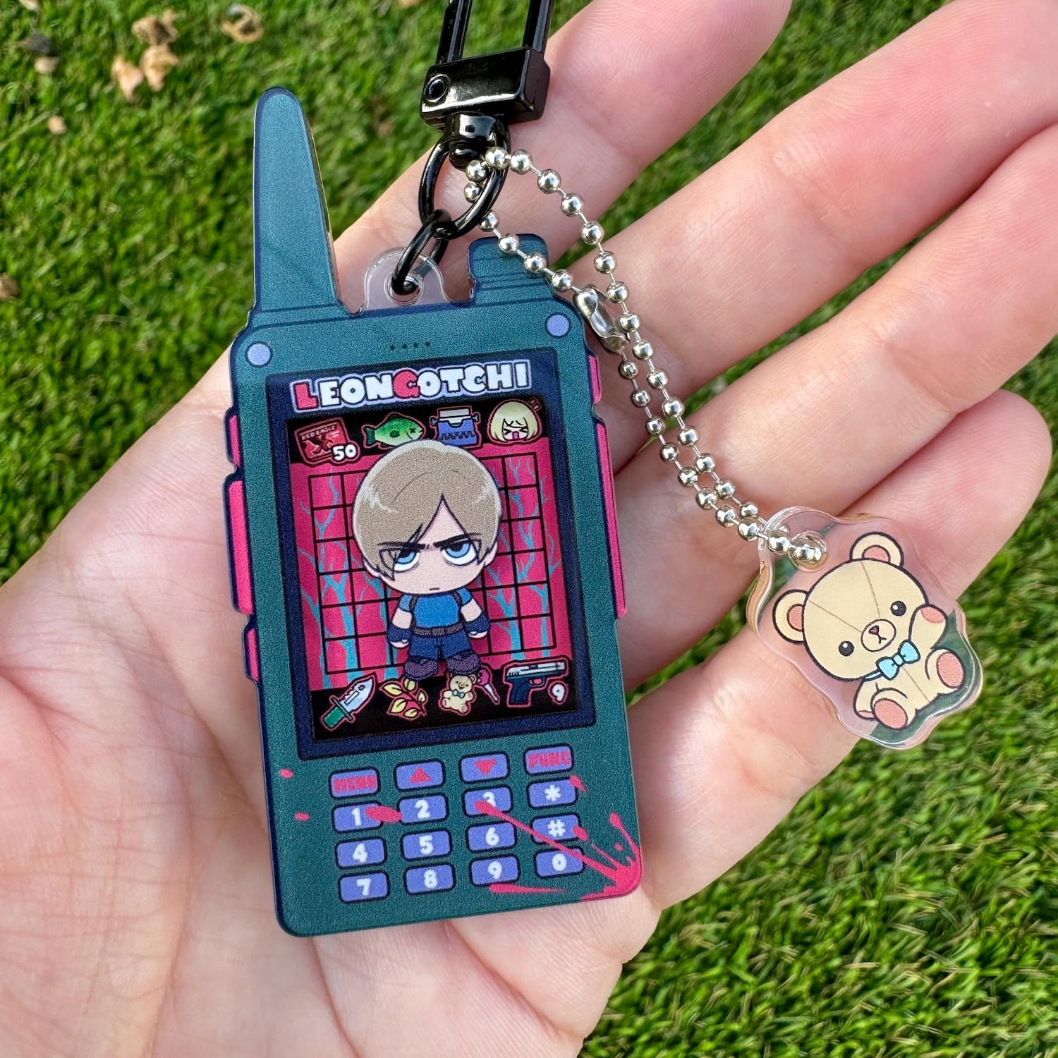Leon Kennedy Tamagotchi Phone Virtual Pet Acrylic 3D Charm || Resident ...