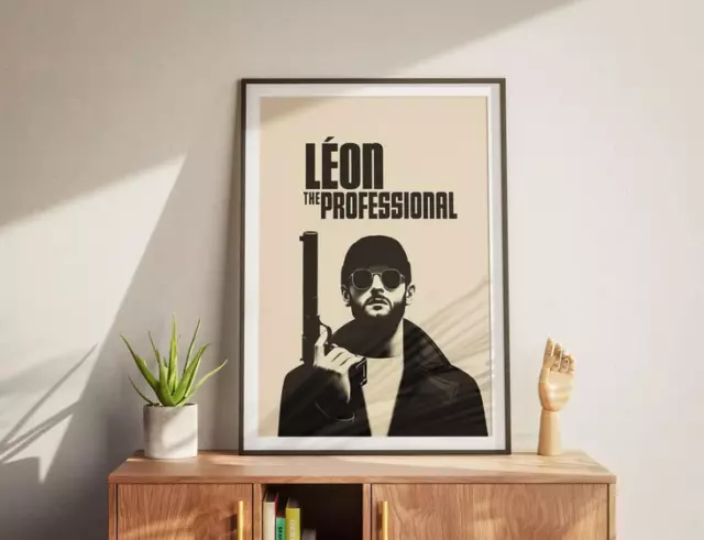 Leon The Professional Poster, Retro Wall Art Decor, Vintage Movie ...