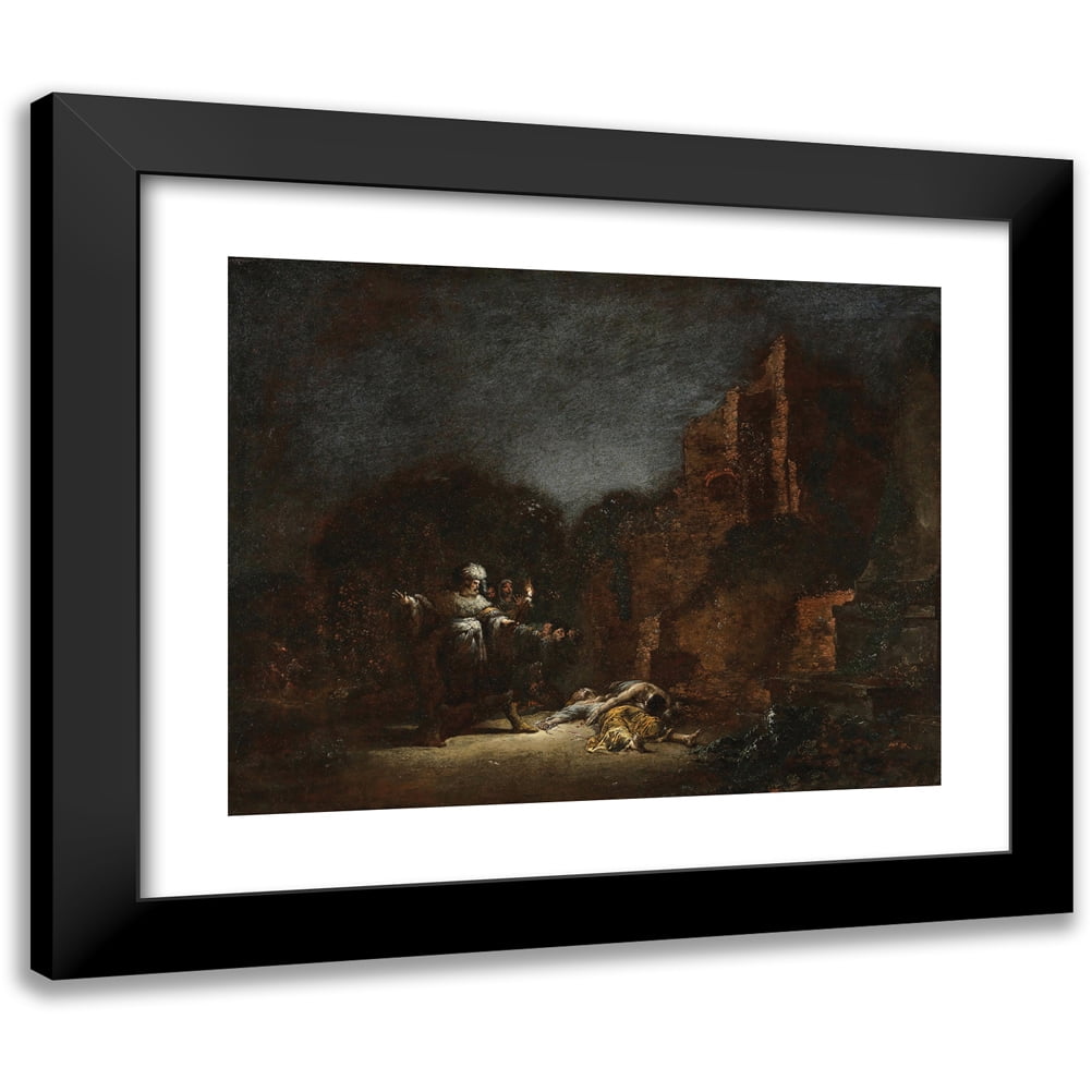 Leonaert Bramer 14x12 Black Modern Framed Museum Art Print Titled - The ...