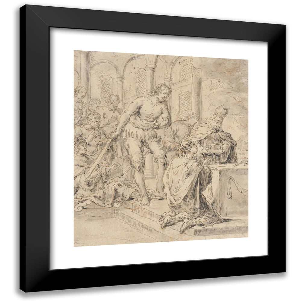 Leonaert Bramer 15x17 Black Modern Framed Museum Art Print Titled ...