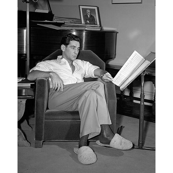 Leonard Bernstein New York Apartment Portrait Style - A - 20x30 Inch ...