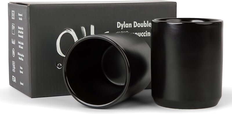 Leonard Ceramic Espresso Cups | Modern Stackable Demitasse Mugs for ...