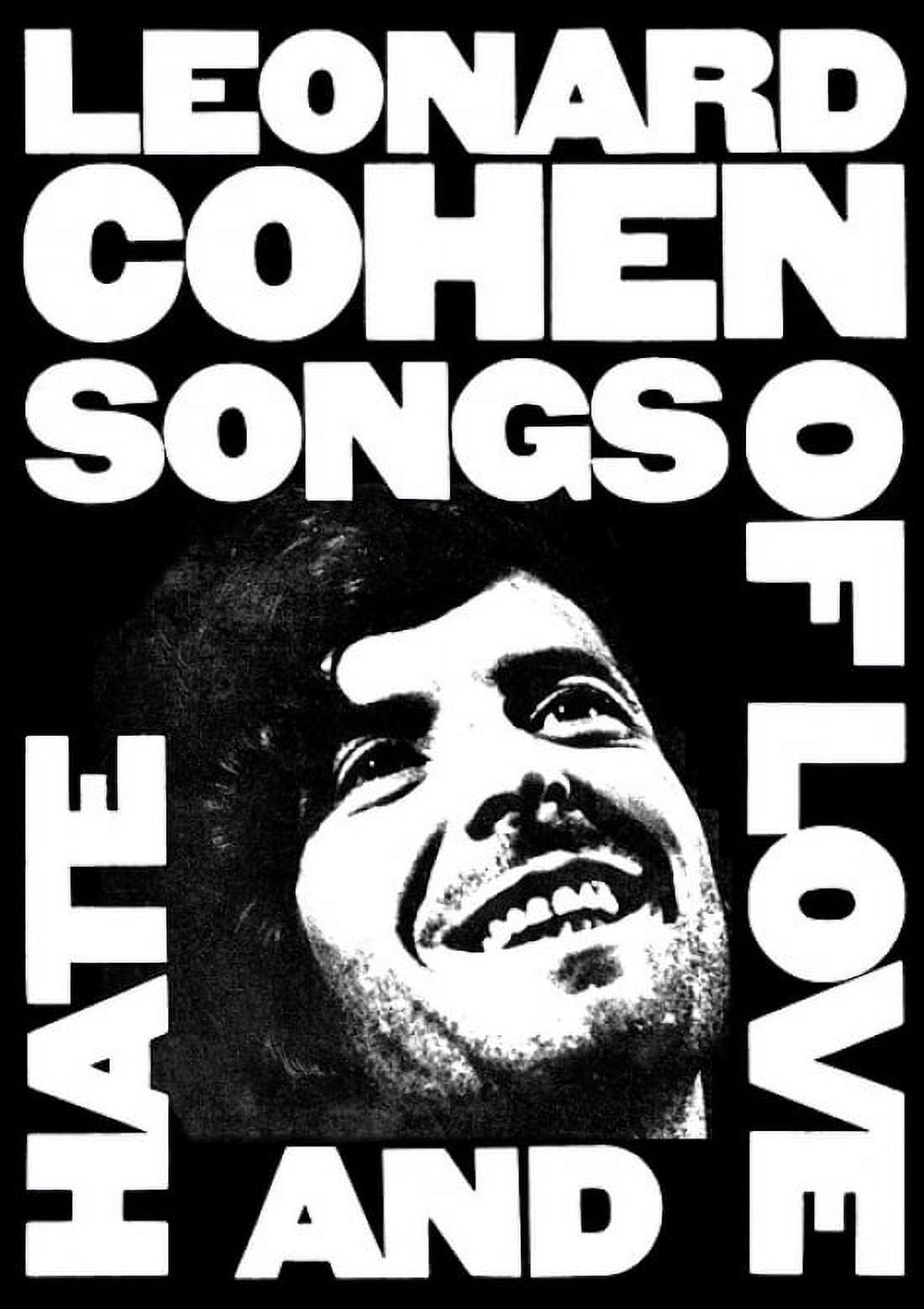 Leonard Cohen Love Hate Love And Hate Laminated Poster (24 x 36 ...