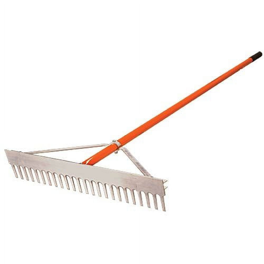 Leonard Lightweight Aluminum Grading Rake, Beveled Tines (24 Inch Head ...