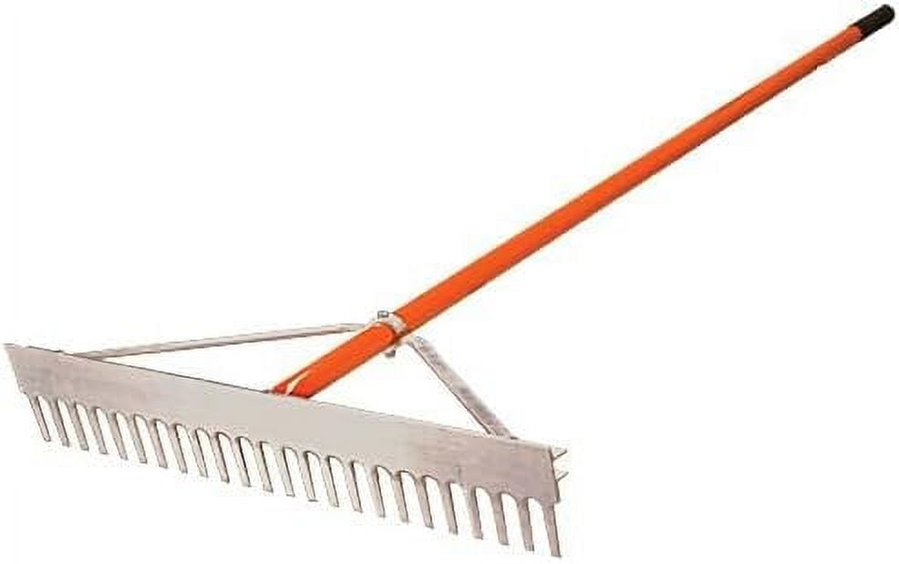 Leonard Lightweight Aluminum Grading Rake, Beveled Tines (24 Inch Head ...