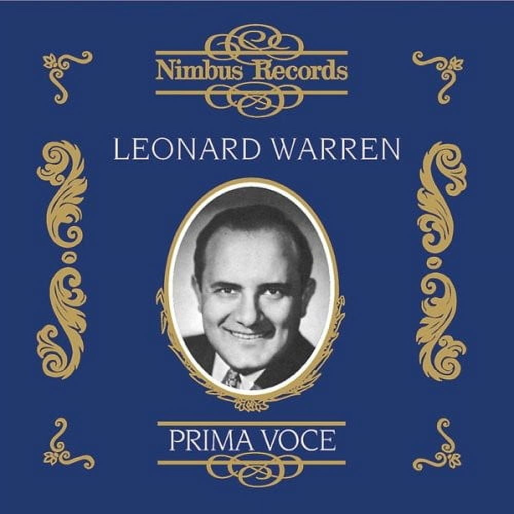 Leonard Warren - Prima Voce - Music & Performance - CD - Walmart.com