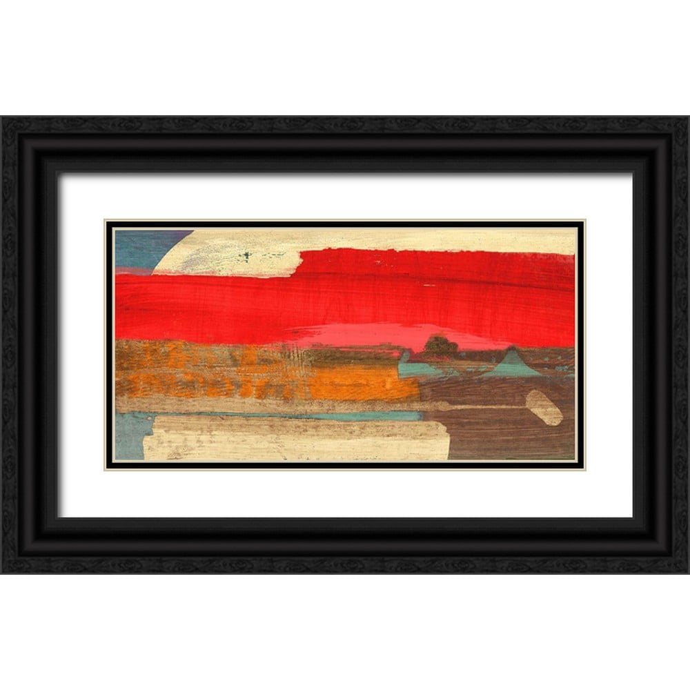 Leonardo, Bacci 24x14 Black Ornate Wood Framed with Double Matting ...