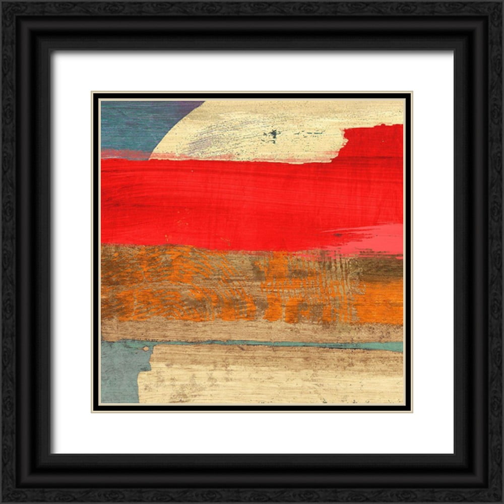 Leonardo, Bacci 26x26 Black Ornate Wood Framed with Double Matting ...