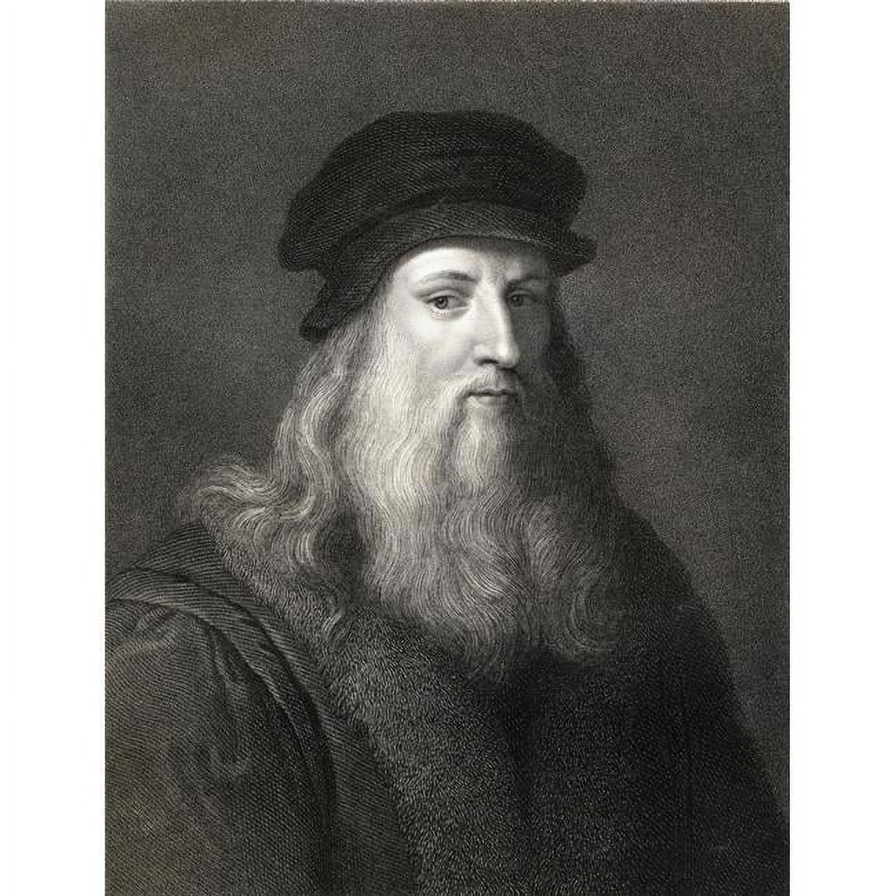 Leonardo Da Vinci 1452-1519 Florentine Artist From The Book -Gallery of ...