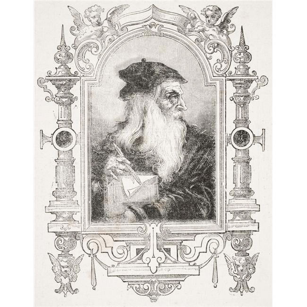 Leonardo Da Vinci 1452-1519. Florentine Artist Poster Print - 13 x 16 ...