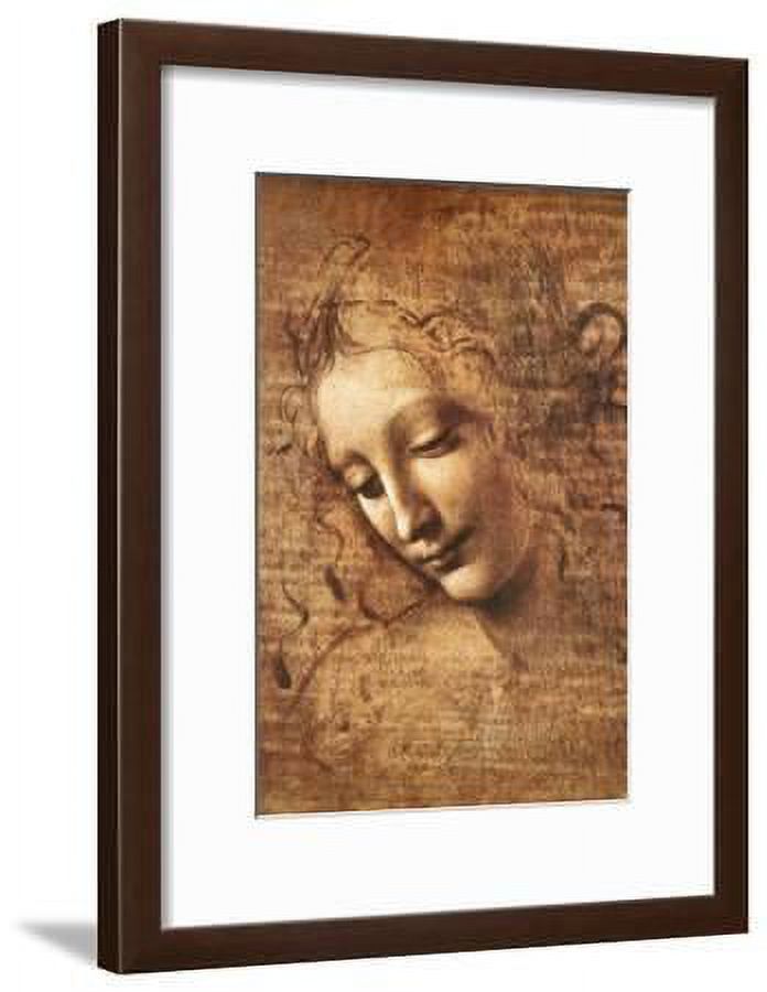 Leonardo Da Vinci Female Head, La Scapigliata, Figurative Framed Art Print Wall Art Sold by Art ...