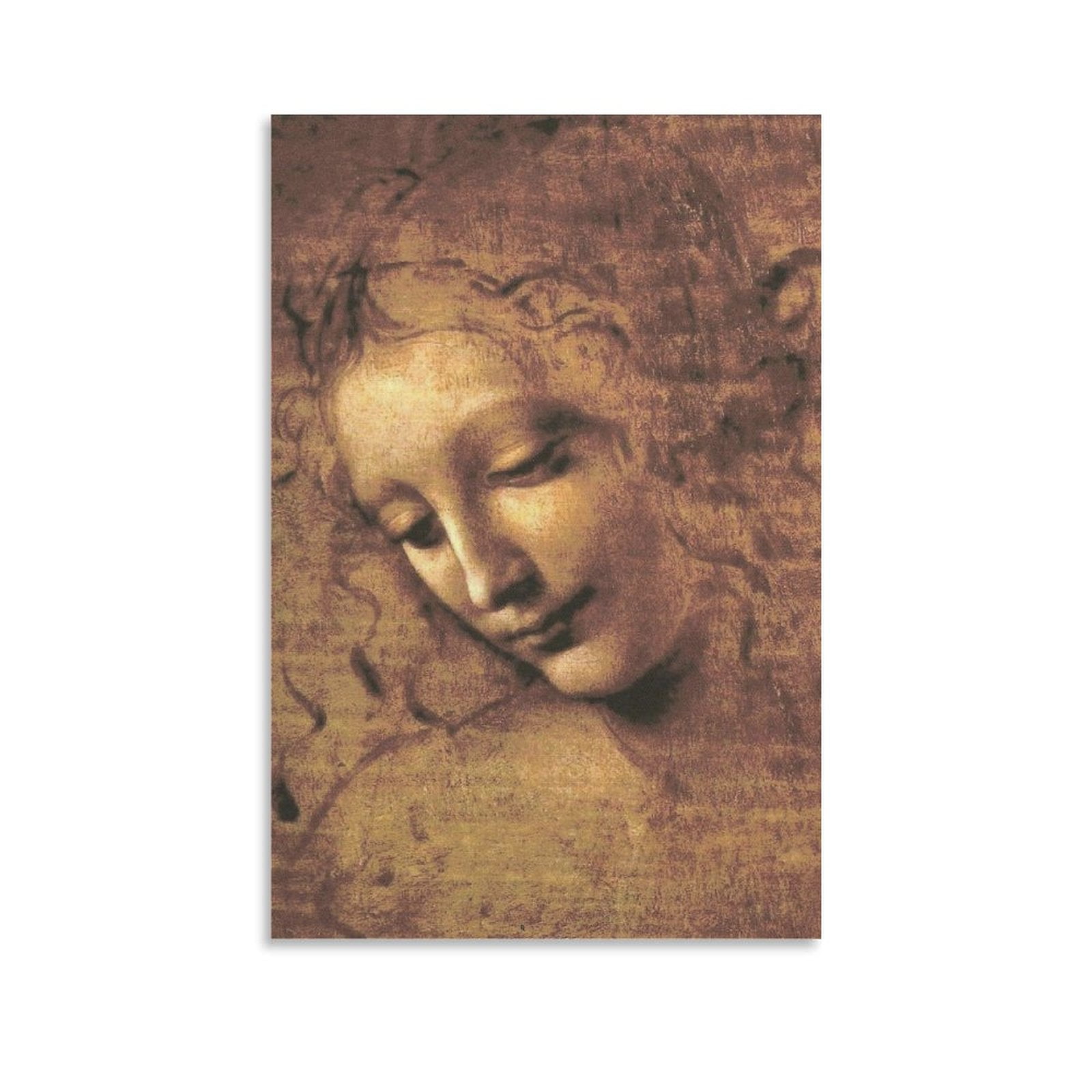 Leonardo Da Vinci - Female Head (La Scapigliata) Posters Canvas Poster Wall Art Picture Prints ...