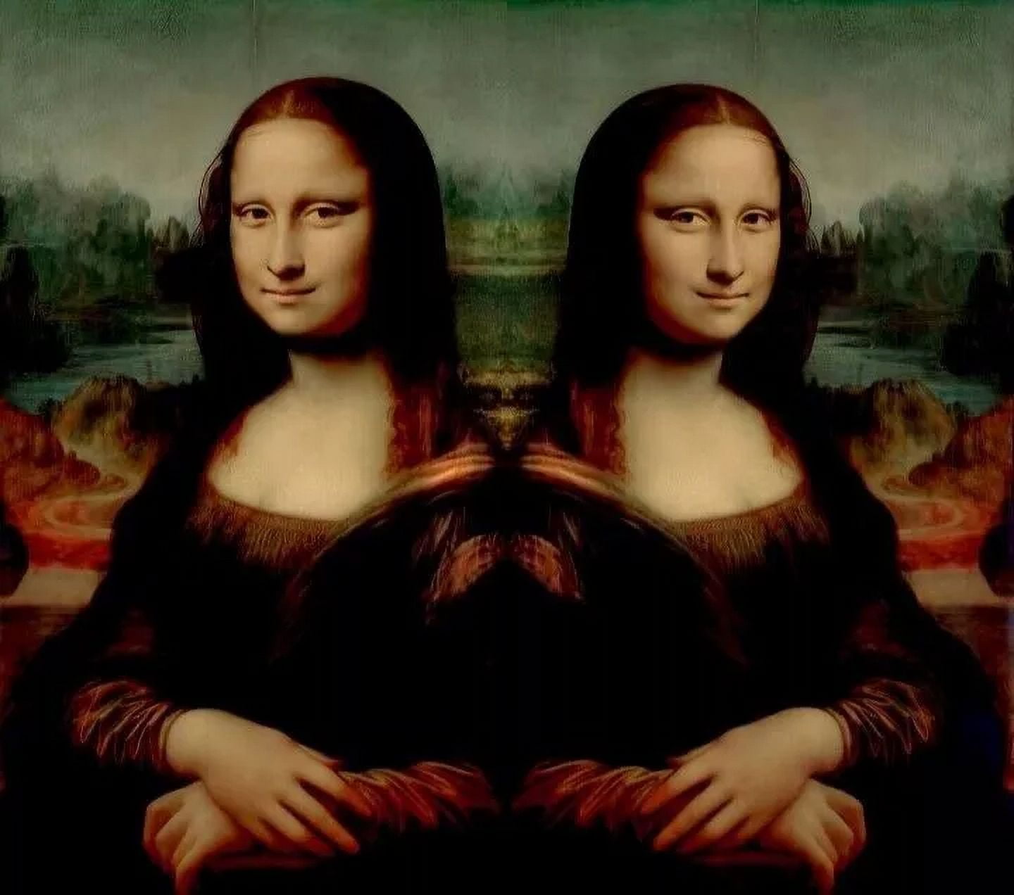 Leonardo Da Vinci Mona Lisa Poster Alien Face in high definition 24 x ...