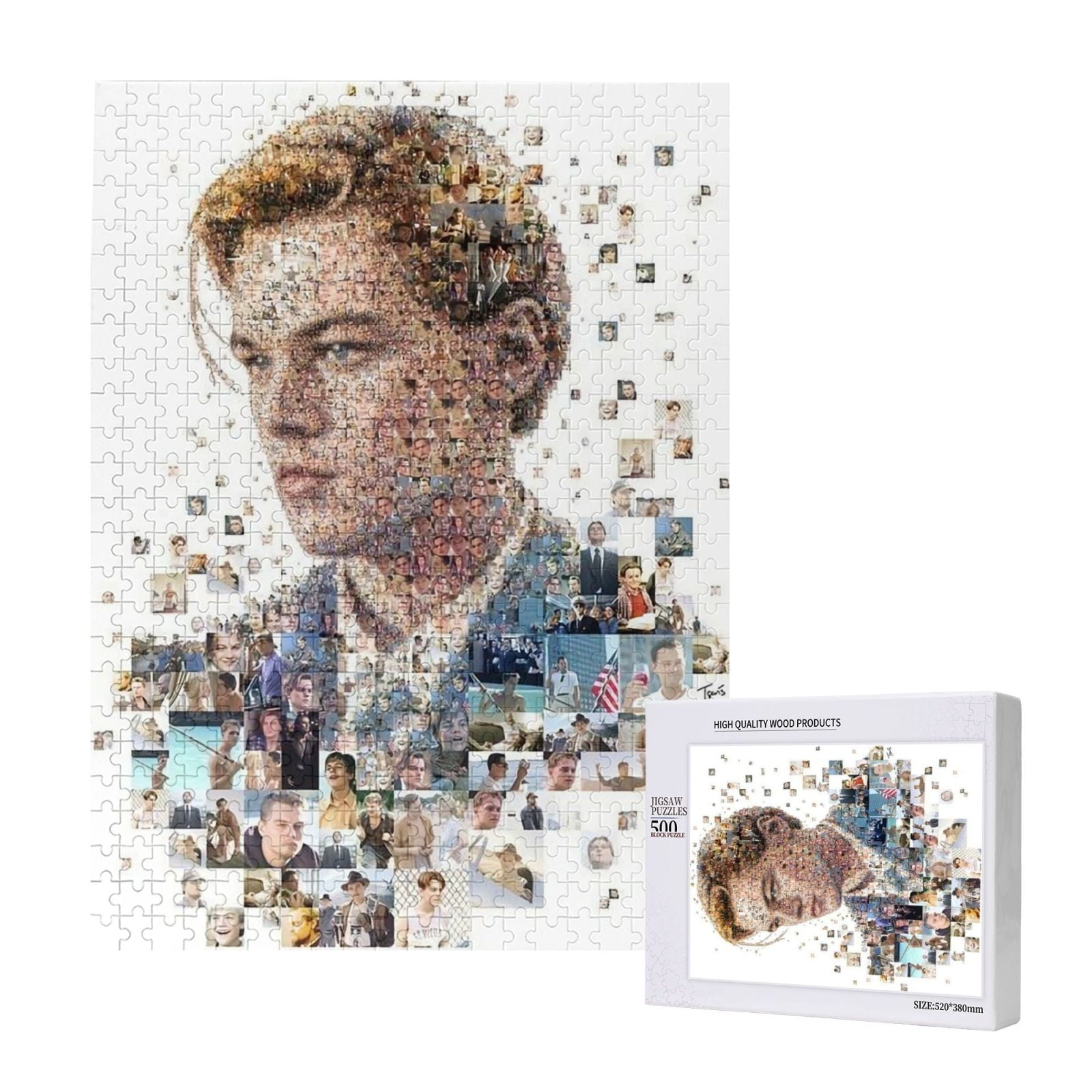 Leonardo DiCaprio Jigsaw Puzzle Interactive Brain Teaser Board Game for ...