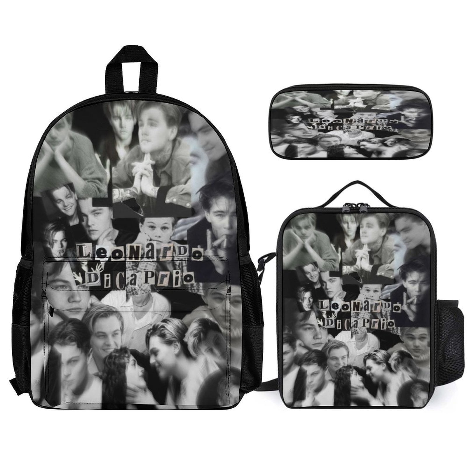 Leonardo Dicaprio Backpac Set Backpac with Front Pocket 3 Pices Backpac ...