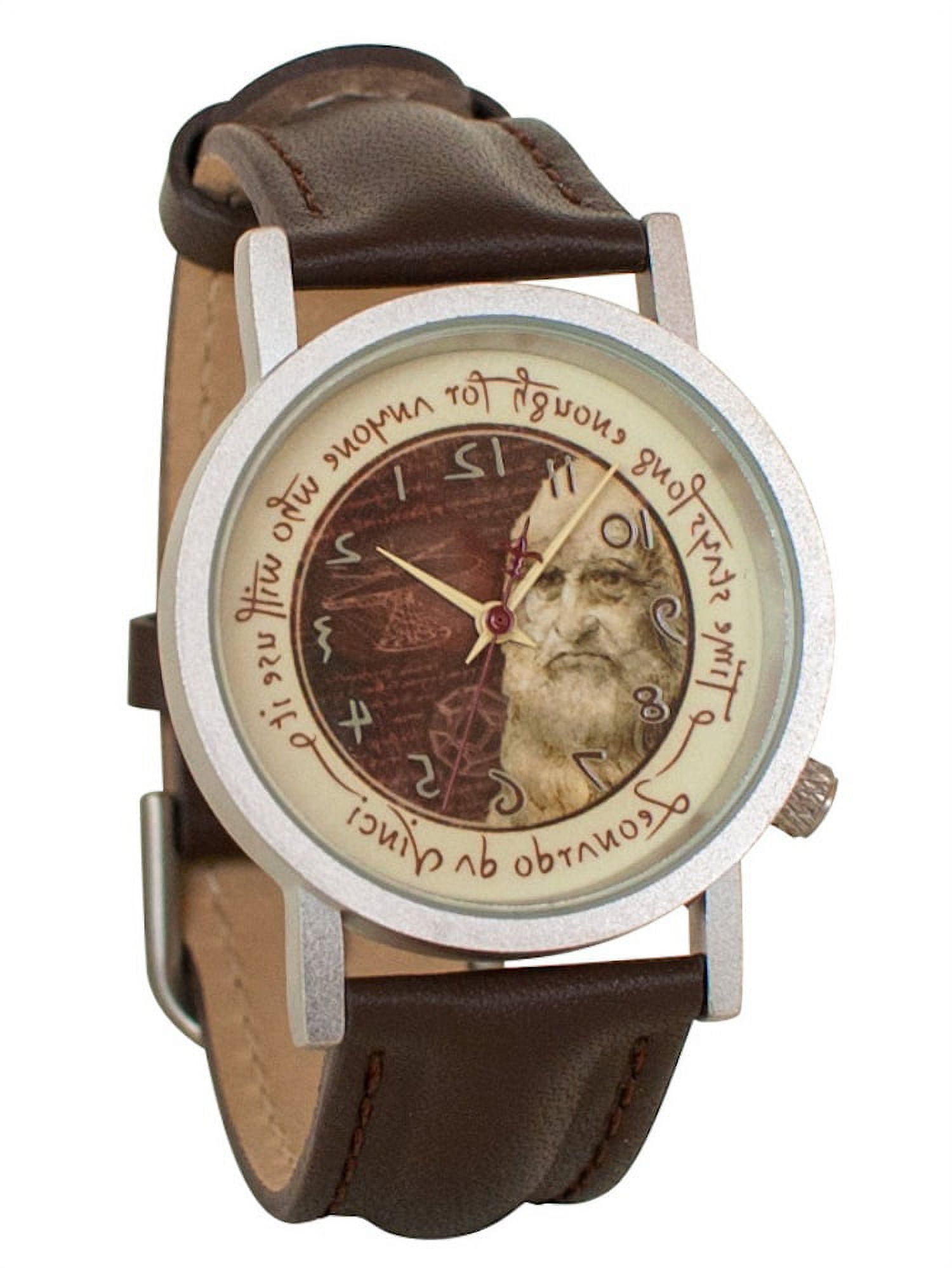 Leonardo da Vinci Backwards Unisex Analog Watch - Walmart.com
