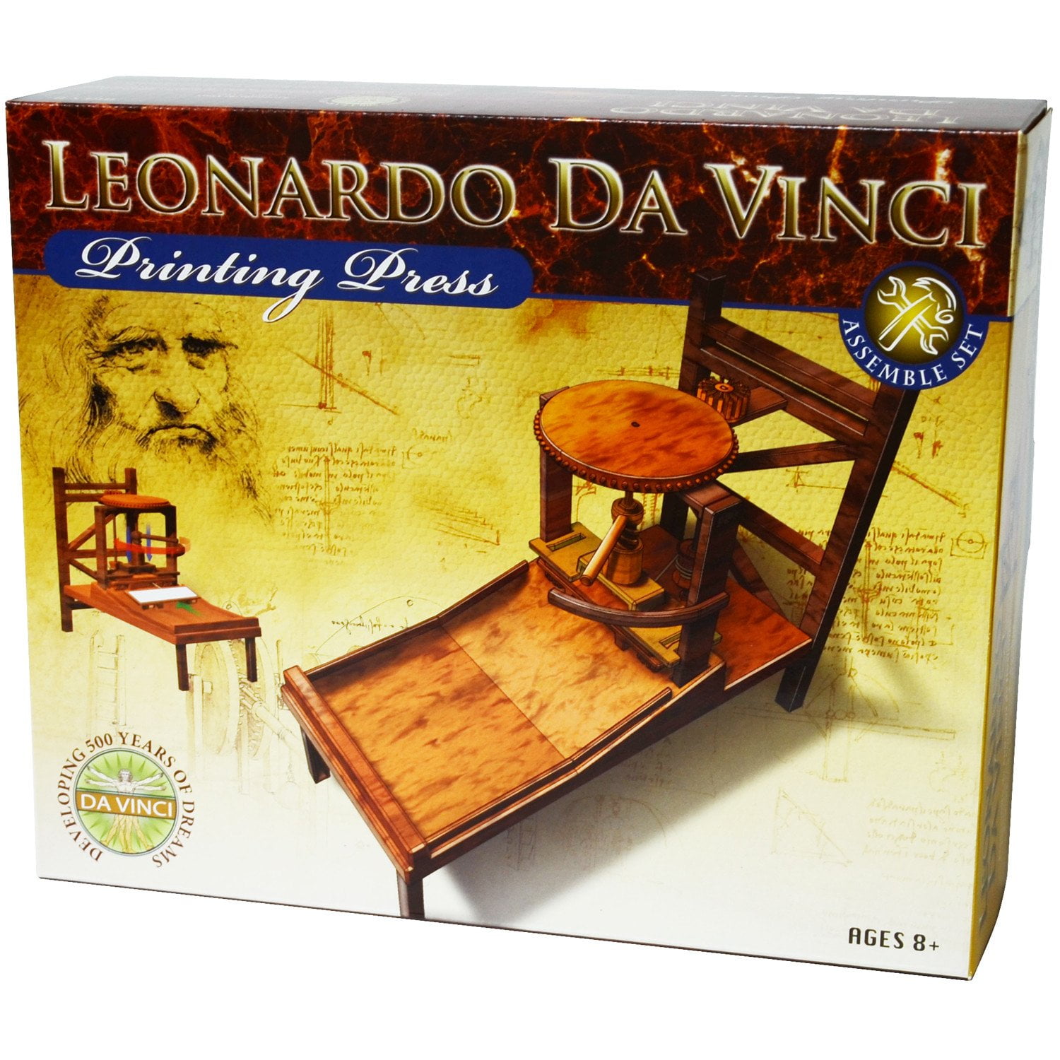 Leonardo da Vinci's Printing Press Model Kit - Walmart.com