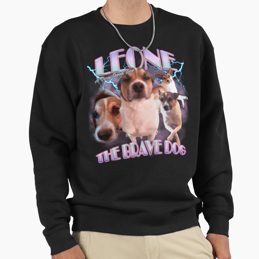 Leone The Brave Doggo Courage Cowardly Dog Retro Graphic Aesthetic Tee ...