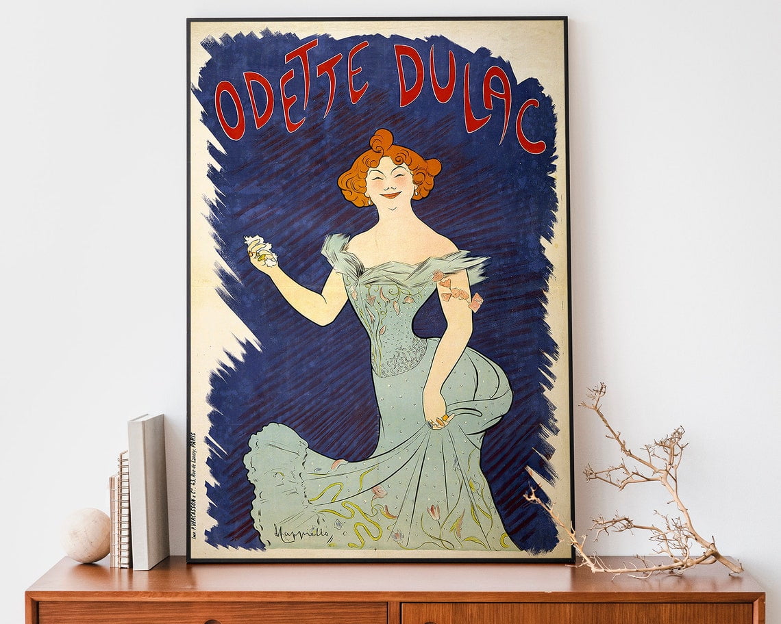 Leonetto Cappiello Odette Dulac Poster, Vintage Advertising Poster, Art ...