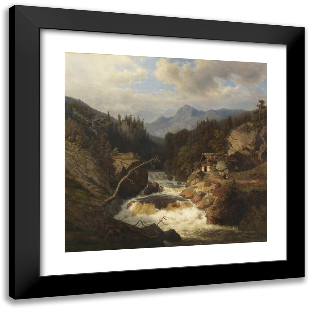 Leonhard Rausch 20x20 Black Modern Framed Museum Art Print Titled ...