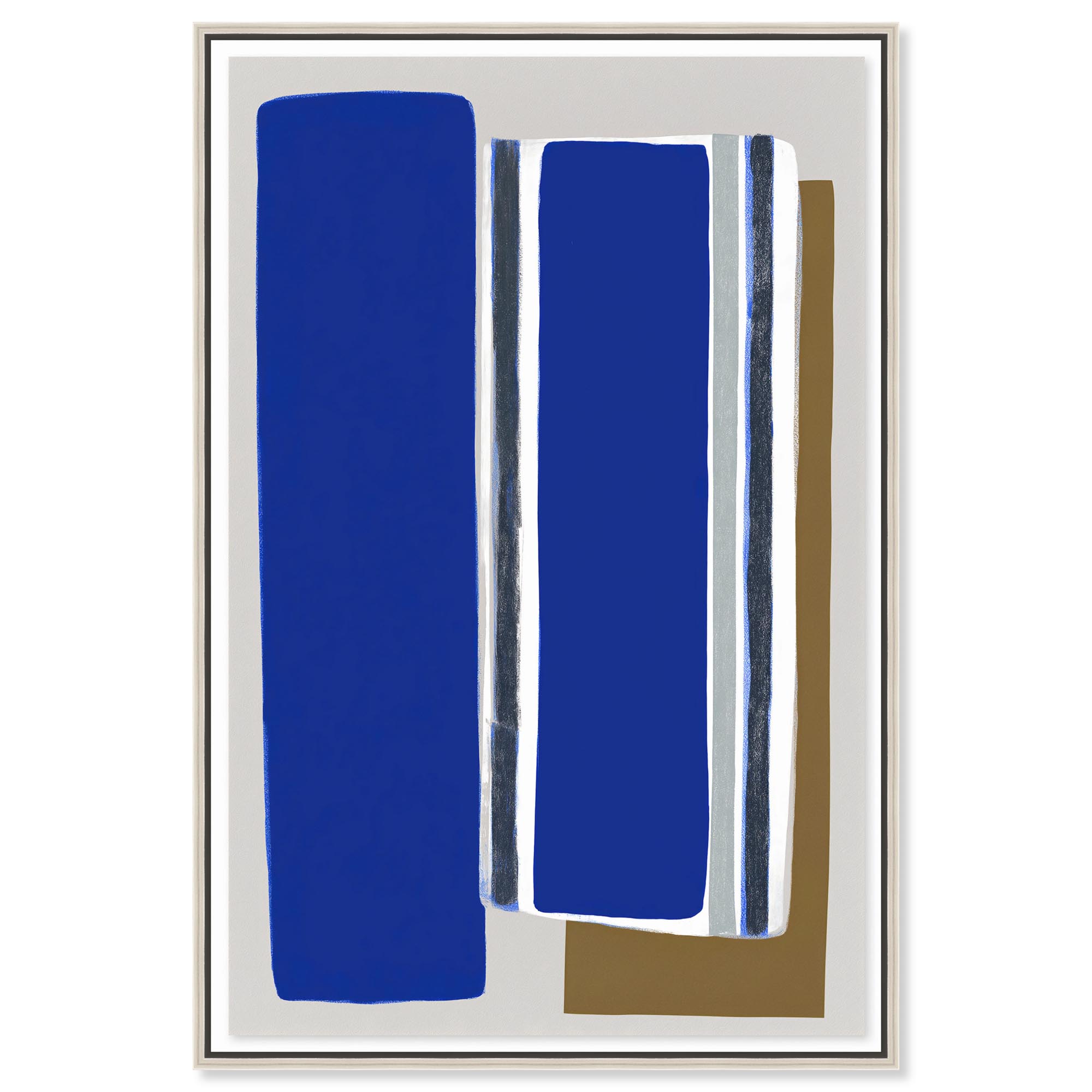 Leoni I Canvas Print Black Minimalist Art by Art Remedy, Silver Frame ...