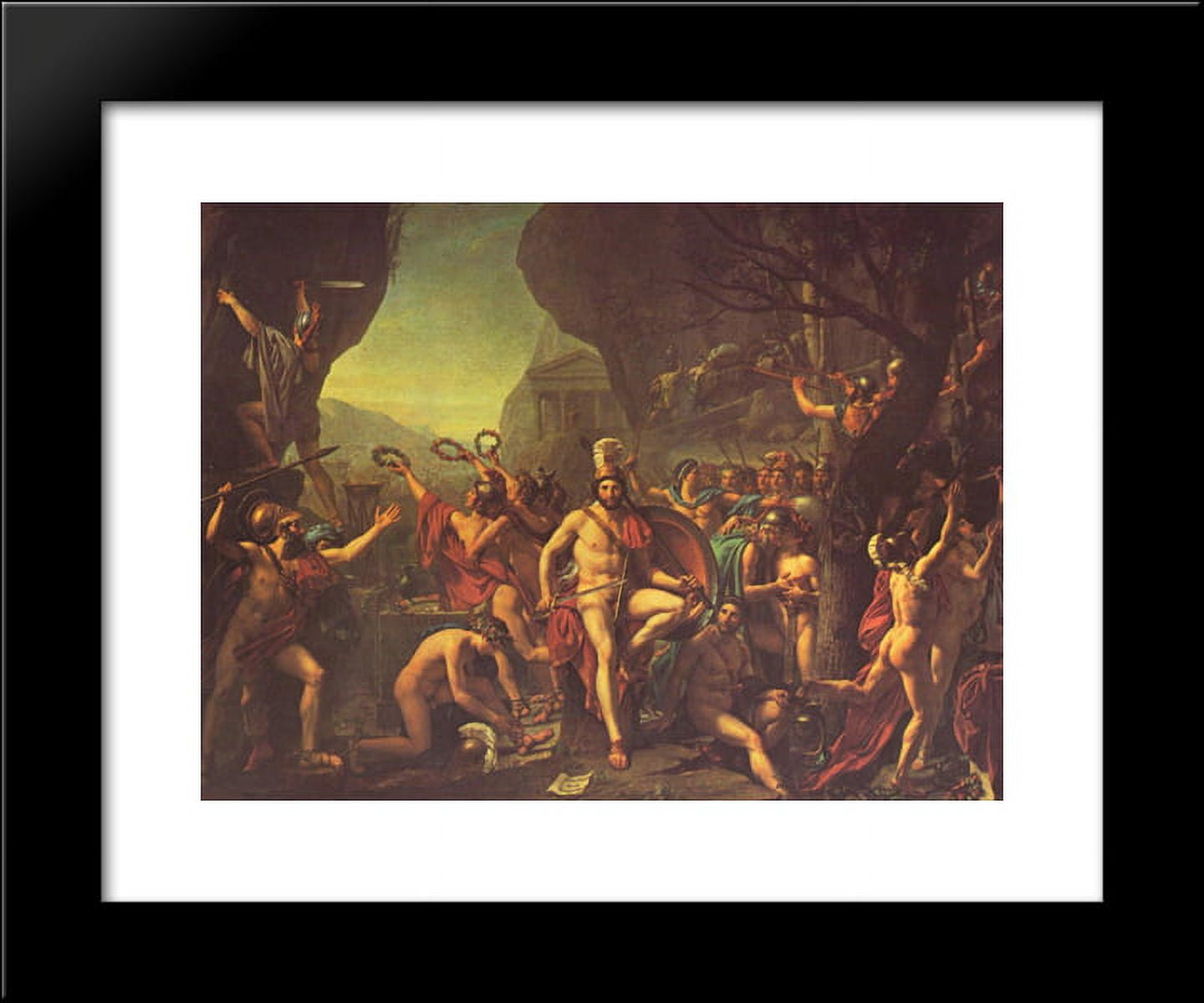 Leonidas at Thermopylae 20x24 Framed Art Print by Jacques-Louis David ...