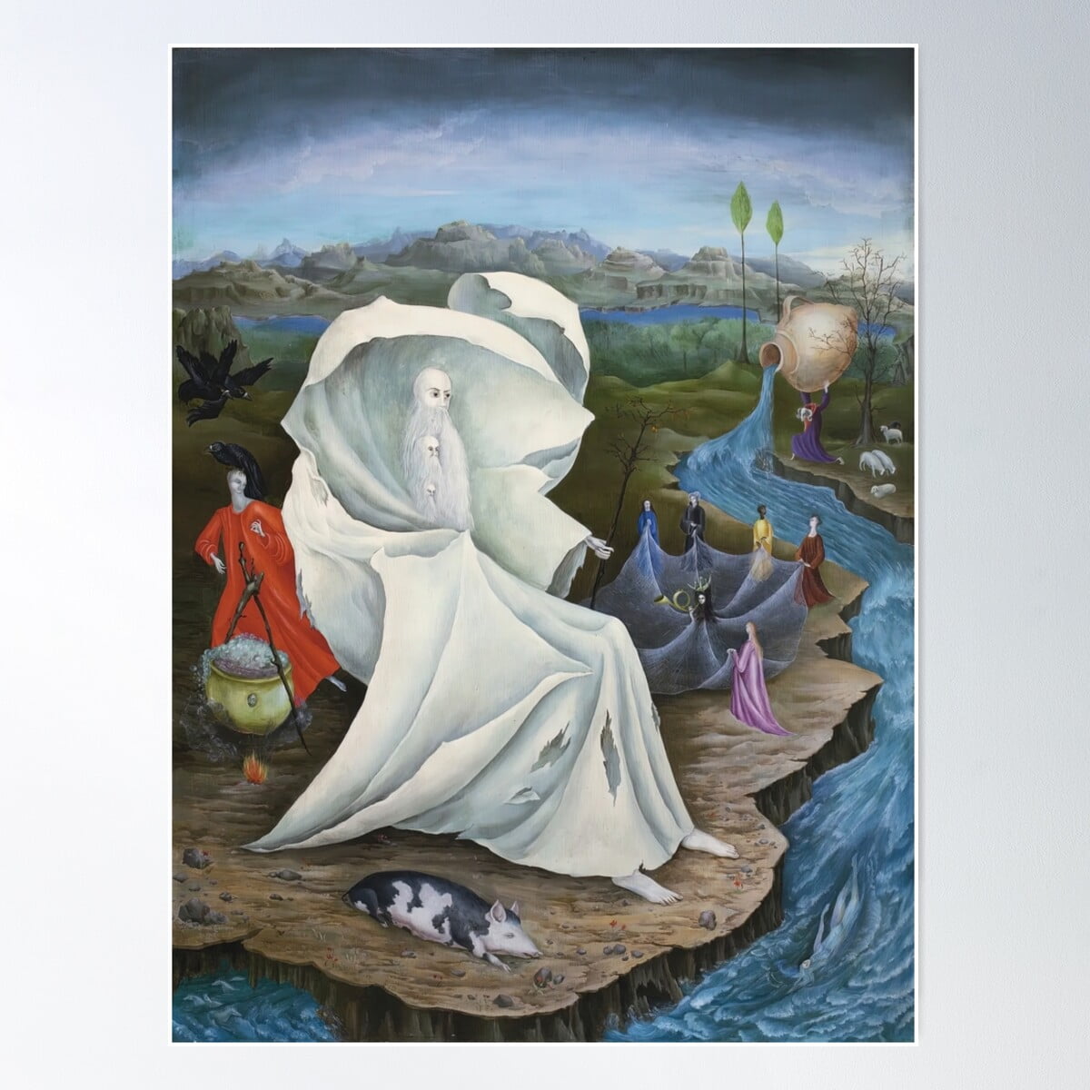 Leonora Carrington Artwork Poster Wall Art, Modern Wall Decor For ...