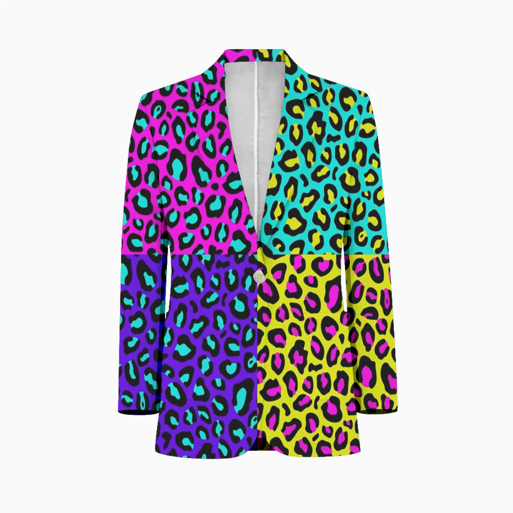 Leopard 80s Mens Suits Shawl Collar Slim Fit Suit Mens Groom Jacket ...