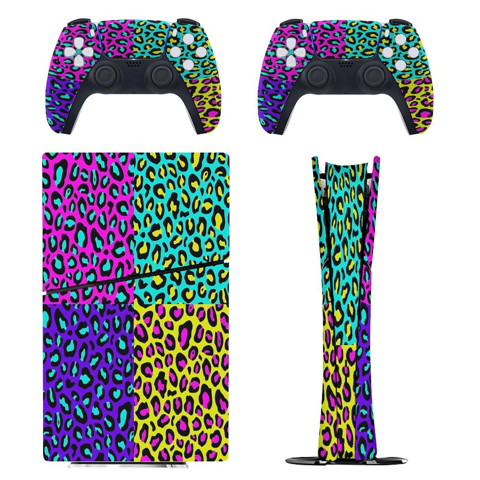 Leopard 80s PS5/PS5 Slim Digital Disc Skin Sticker For Console And ...