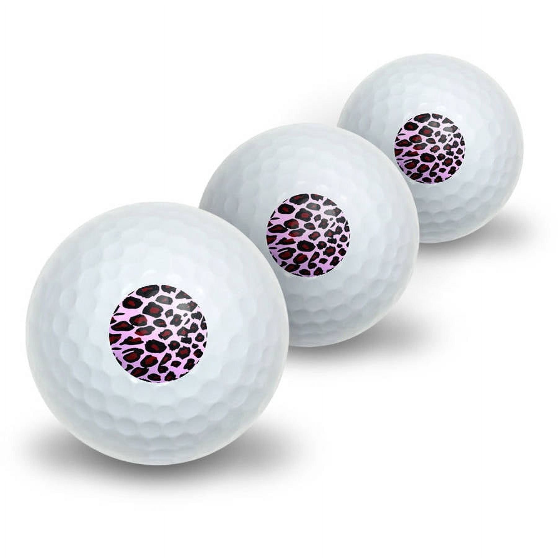 Leopard Animal Print Pink Novelty Golf Balls, 3pk - Walmart.com