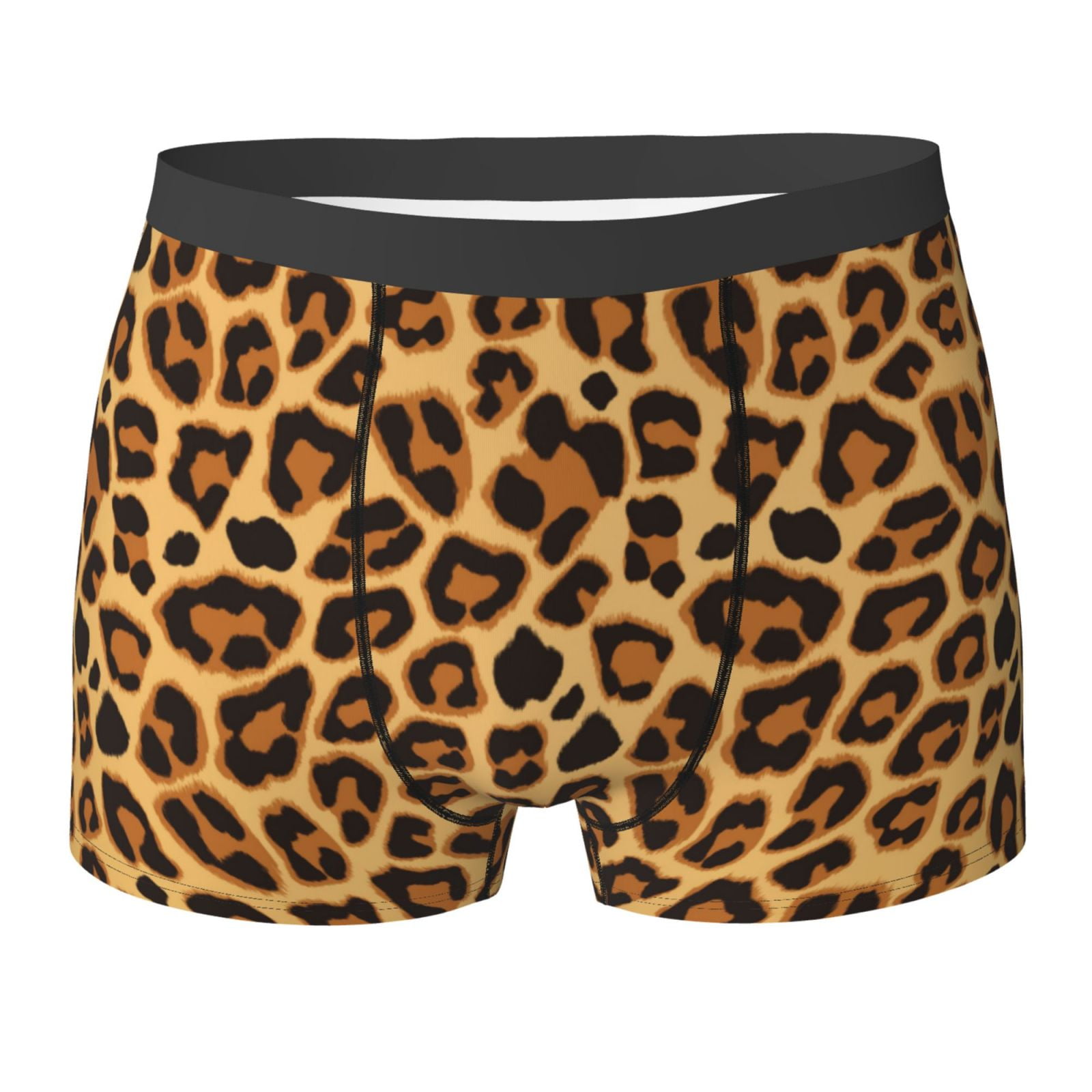 Leopard Animal Print Skin Underwear For Men,Soft Boxer Briefs ...