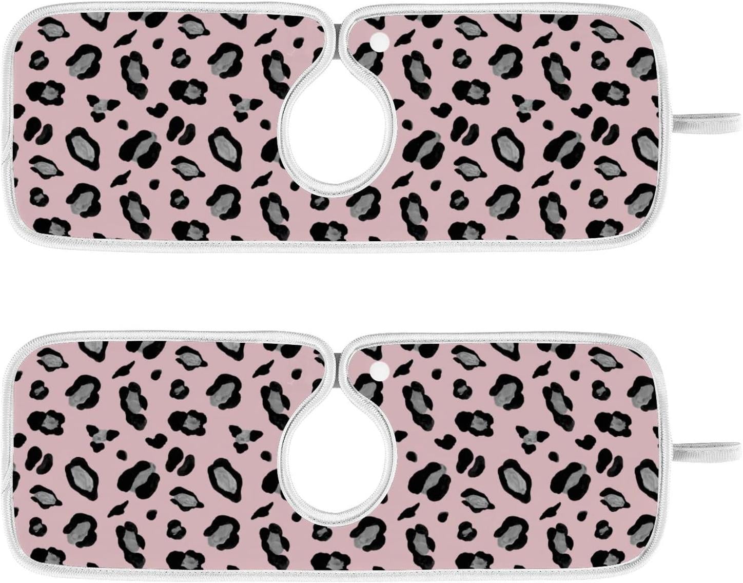 Leopard Animal Skin Sink Splash Guard for Faucet 2 Packs Faucet ...