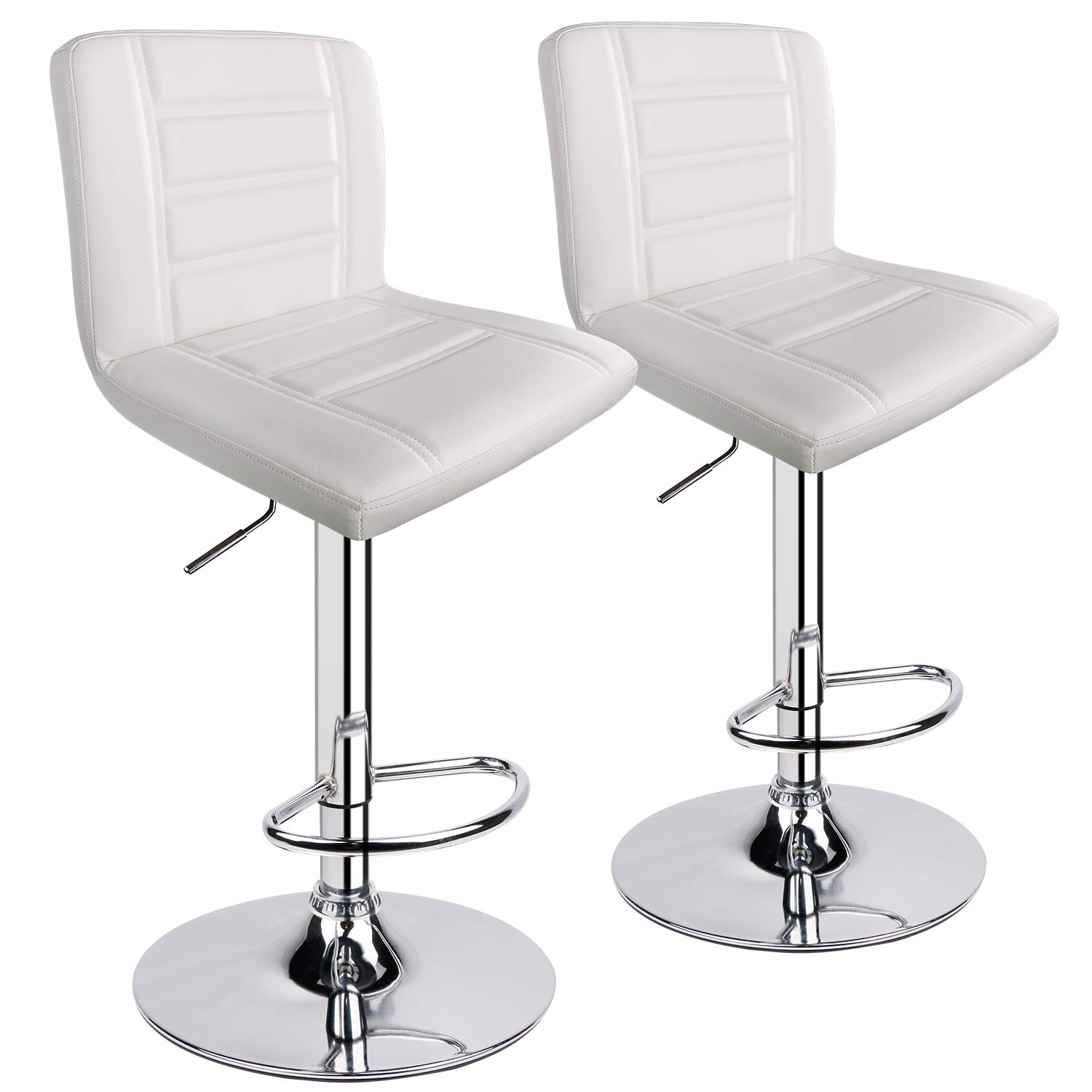 Leopard Bar Stools Set of 2, Modern Adjustable Bar Stool with Back ...