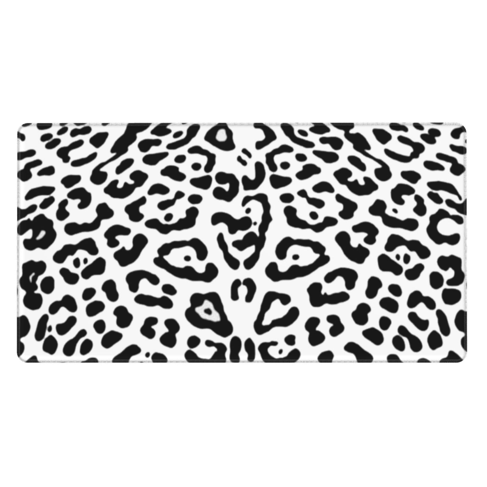 Leopard Black White Mousepad Large Mouse Pad Desk Pad Computer Keyboard Mouse Mat With Non Slip ...