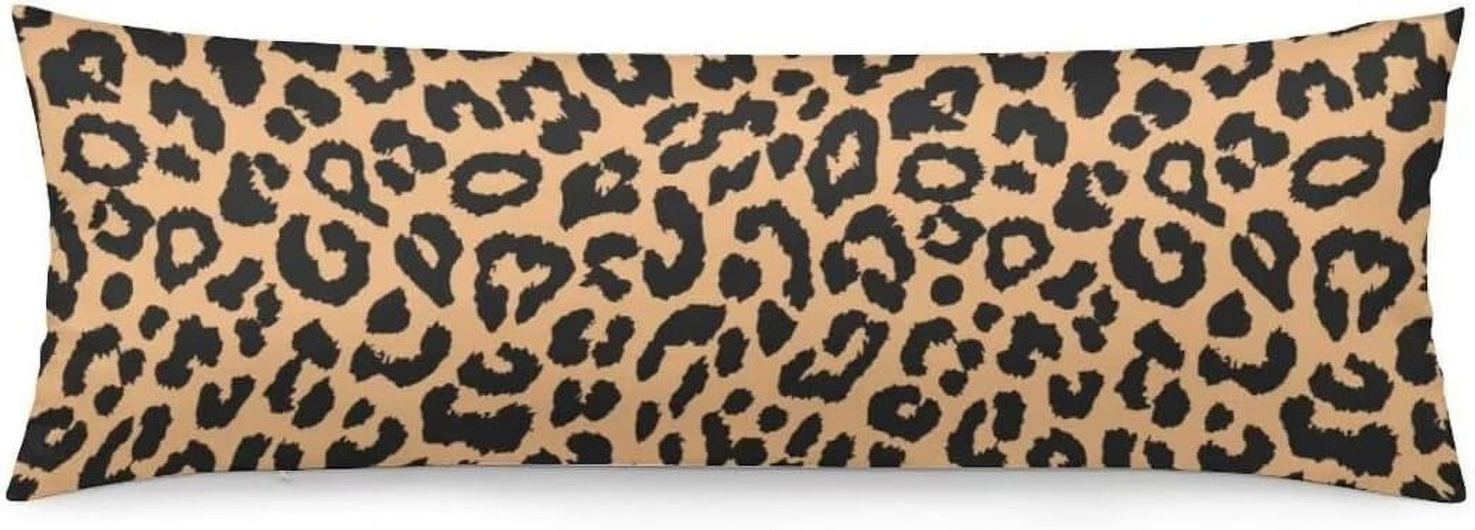 Leopard Body Pillow Cover Wildlife Animal Skin Theme Cheetah Print Long ...