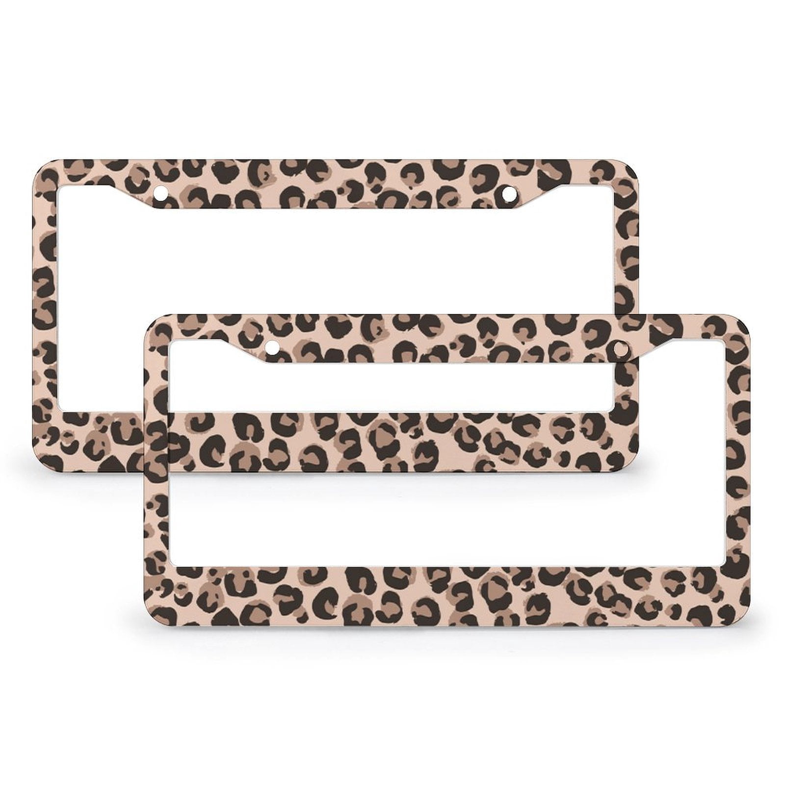 Leopard Cheetah Seamless Pattern Animal Print License Plate Frame - 2 ...