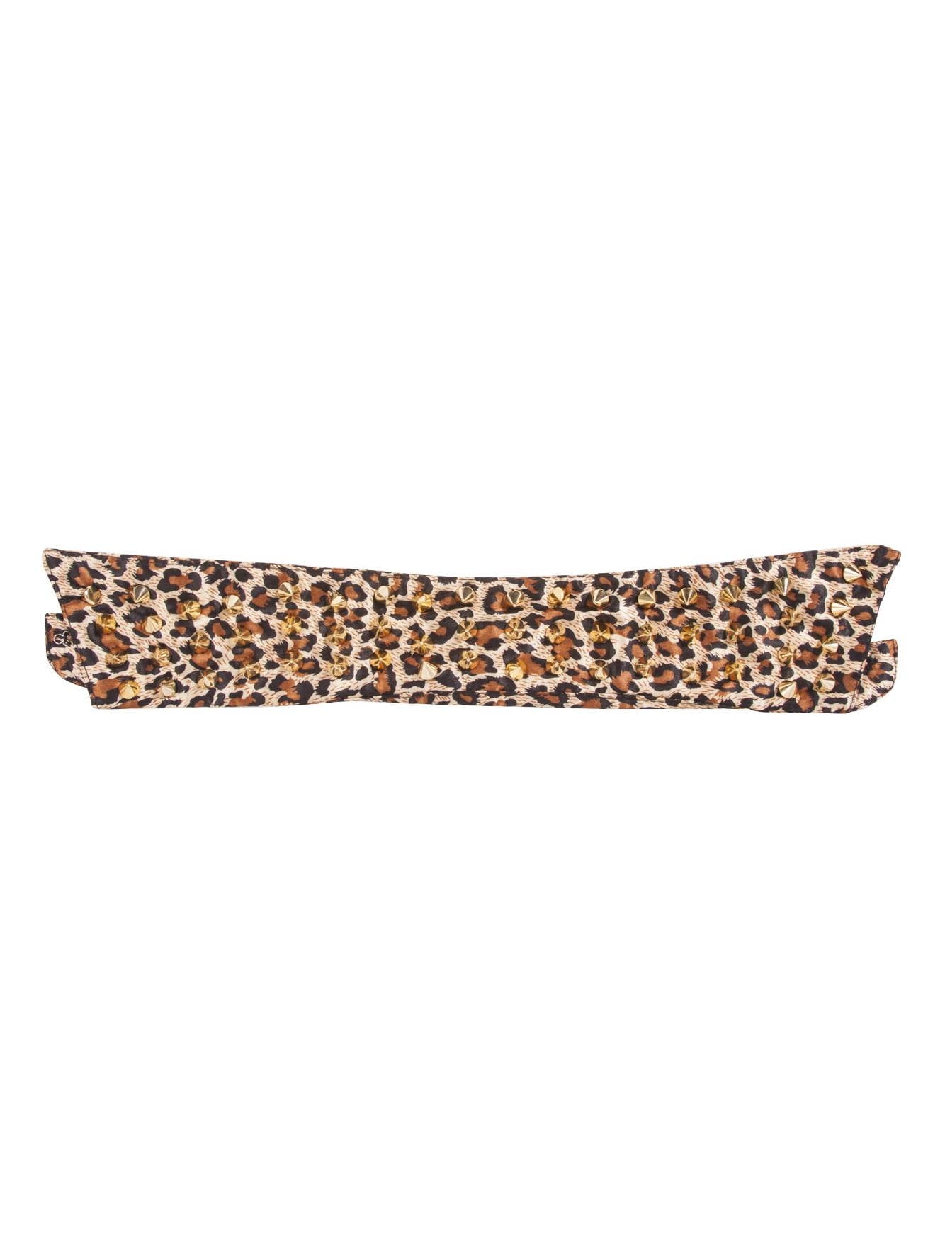 Leopard Collar with Gold Spikes - Walmart.com