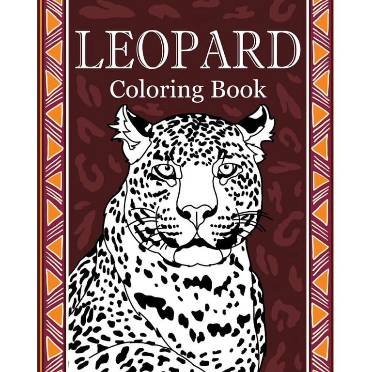 leopard coloring book