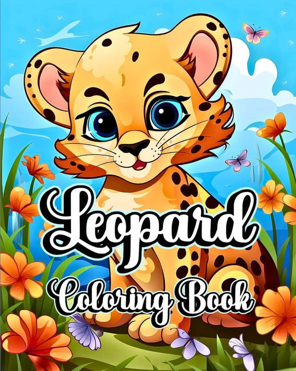 Leopard Coloring Book: Wild Animals to Color for Kids and Toddlers ...