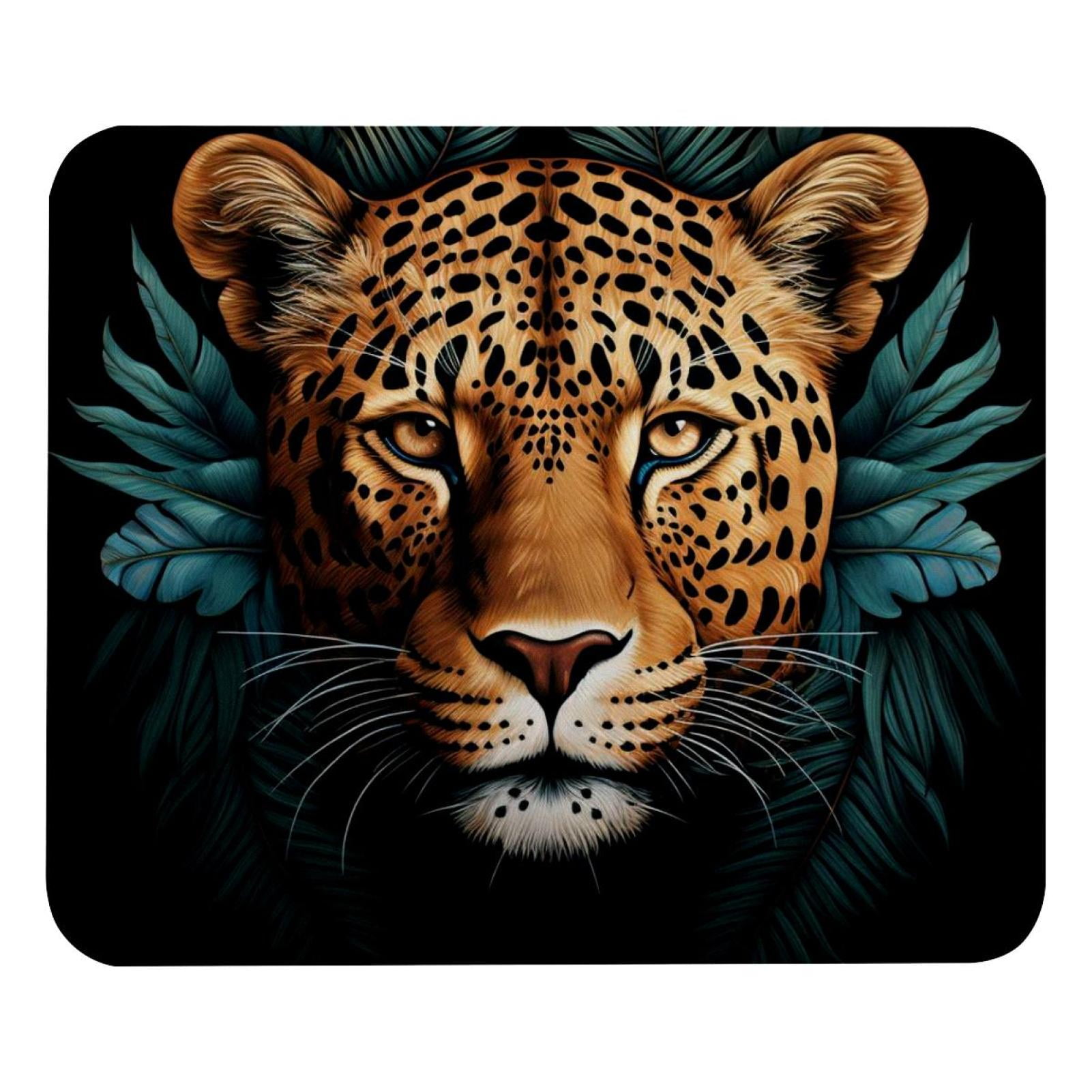 Leopard Computer Mouse Pad,Rubber Mouse Mat for Gaming, Office, Laptop ...