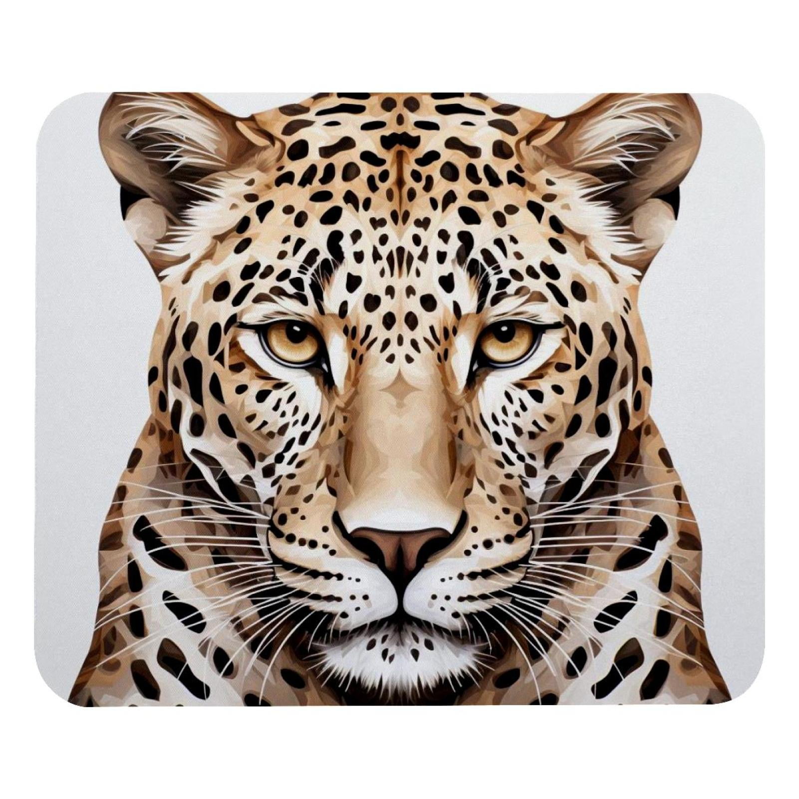Leopard Computer Mouse Pad,Rubber Mouse Mat for Gaming, Office, Laptop ...