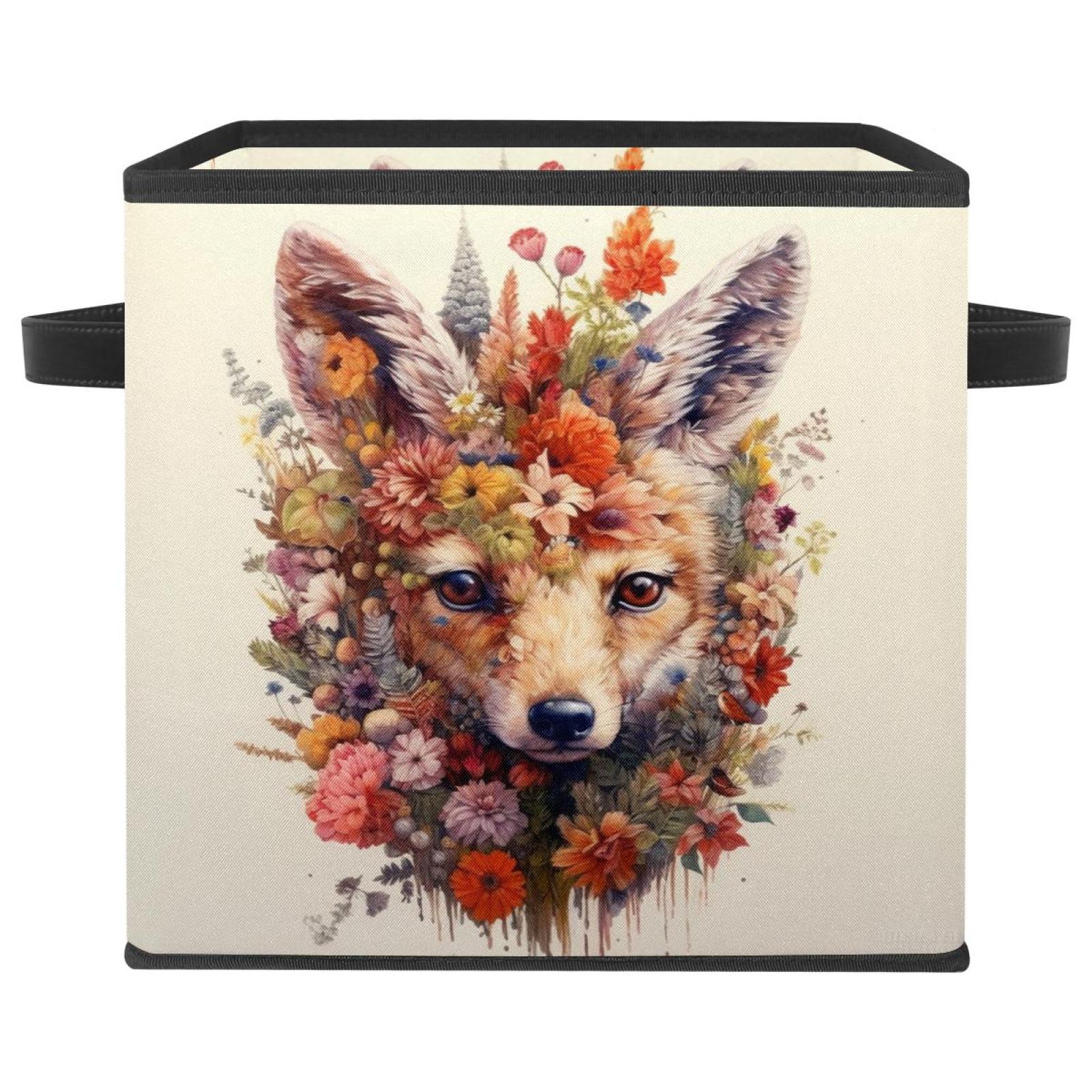 Leopard Deer Storage Bins, Extra Large Closet Storage Cube for ...