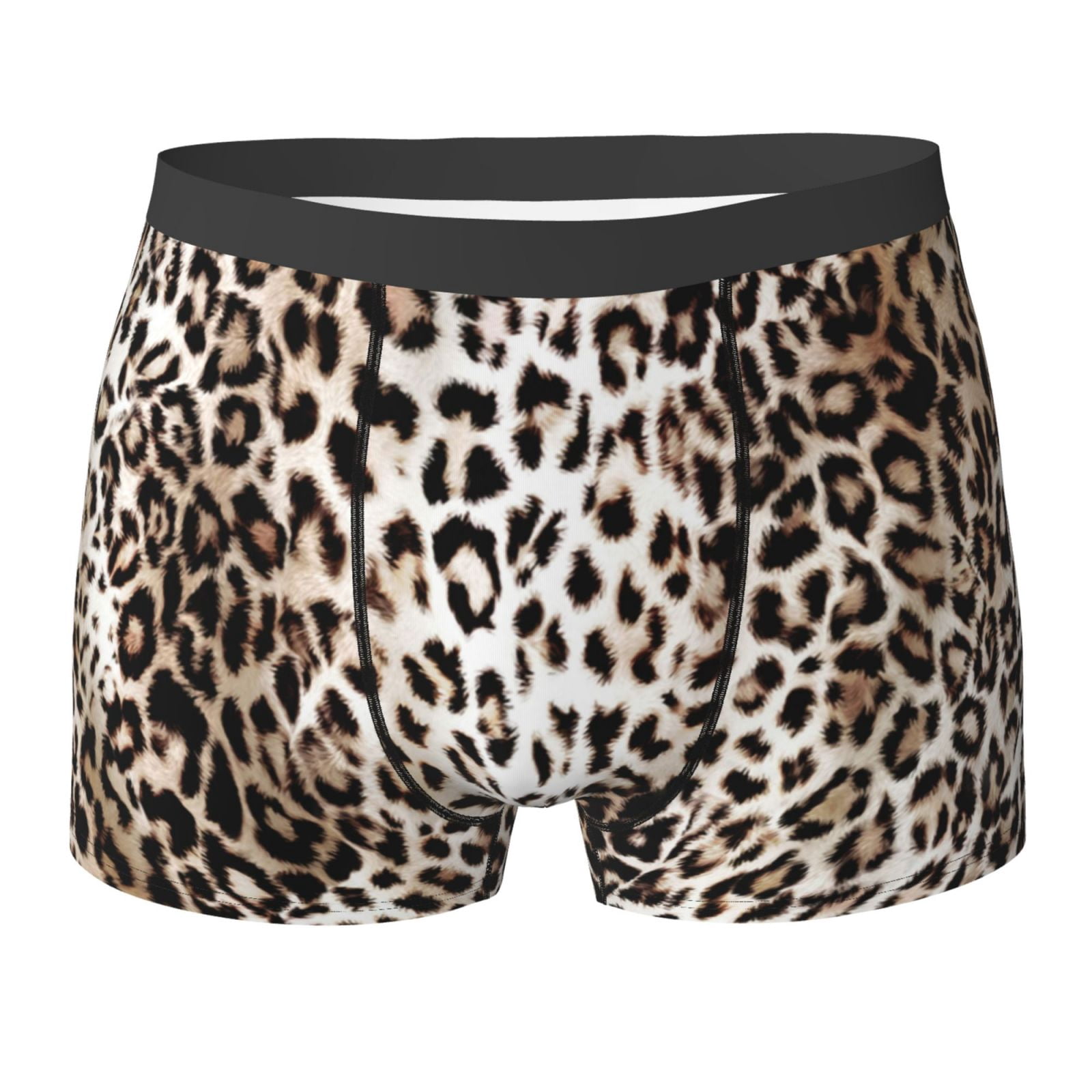 Leopard Design Pattern Underwear For Men,Soft Boxer Briefs ...