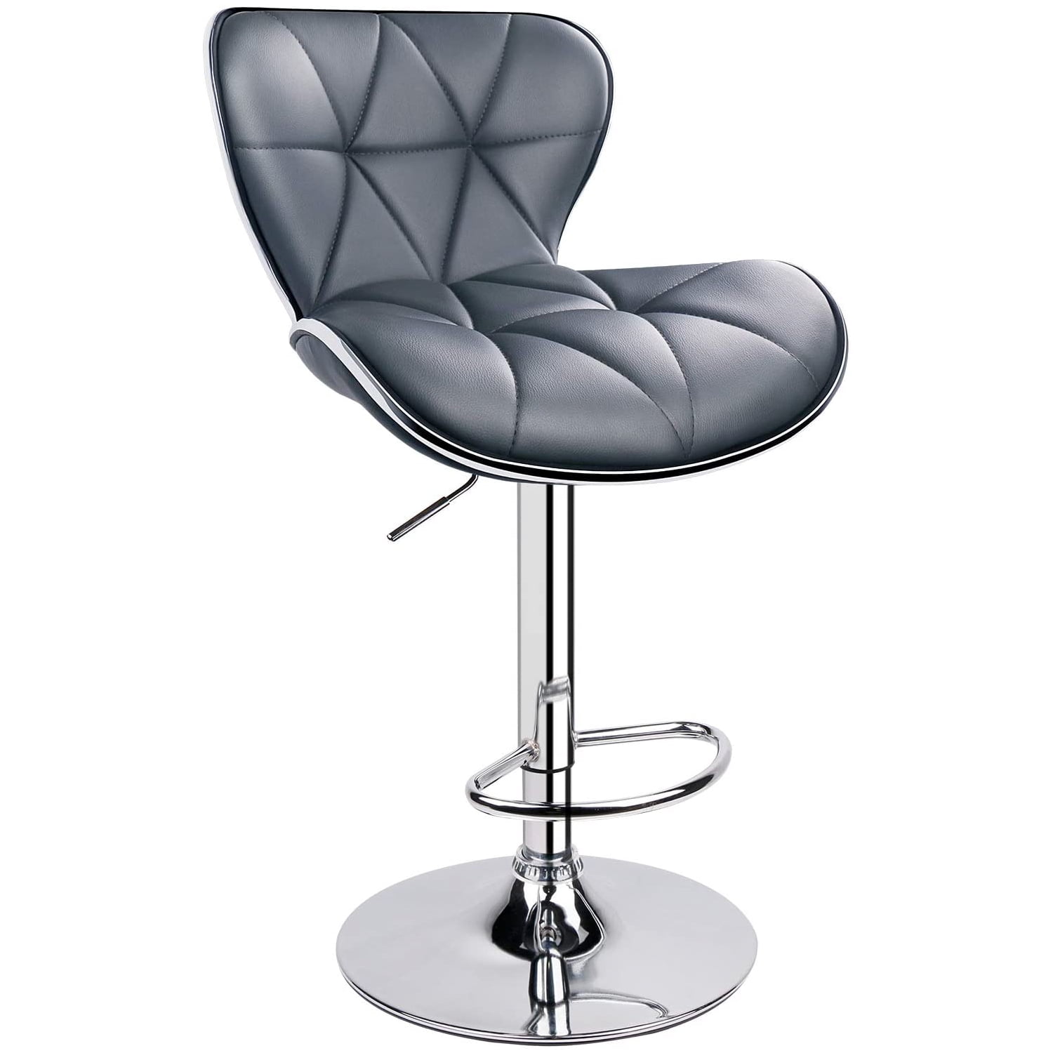 Leopard Display Floor Kitchen Dining Adjustable Spin Bar Stool,Grey ...