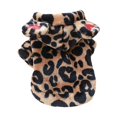 Leopard Dog Hoodie Dog Coat With Hood Winter Pet Dog Clothes Dog ...
