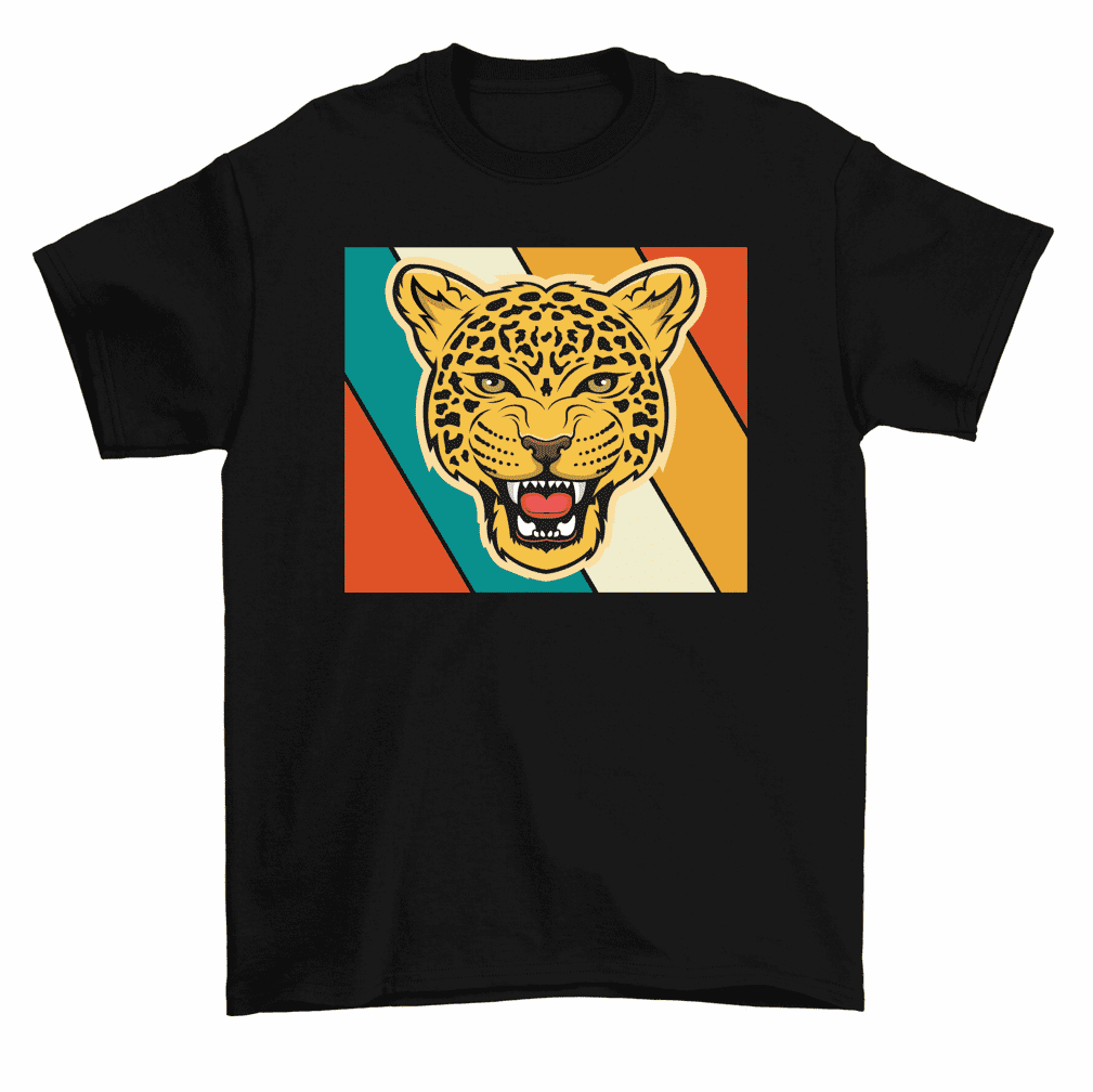 Leopard Face Cheetah Tiger T-Shirt Men Women Unisex - Walmart.com